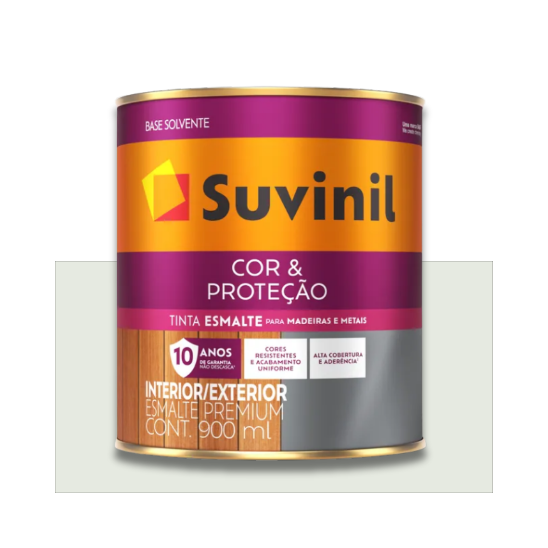 SUVINIL ESMALTE COR E PROTEÇÃO ACETINADO GELO 900ML | Baratão das Tintas