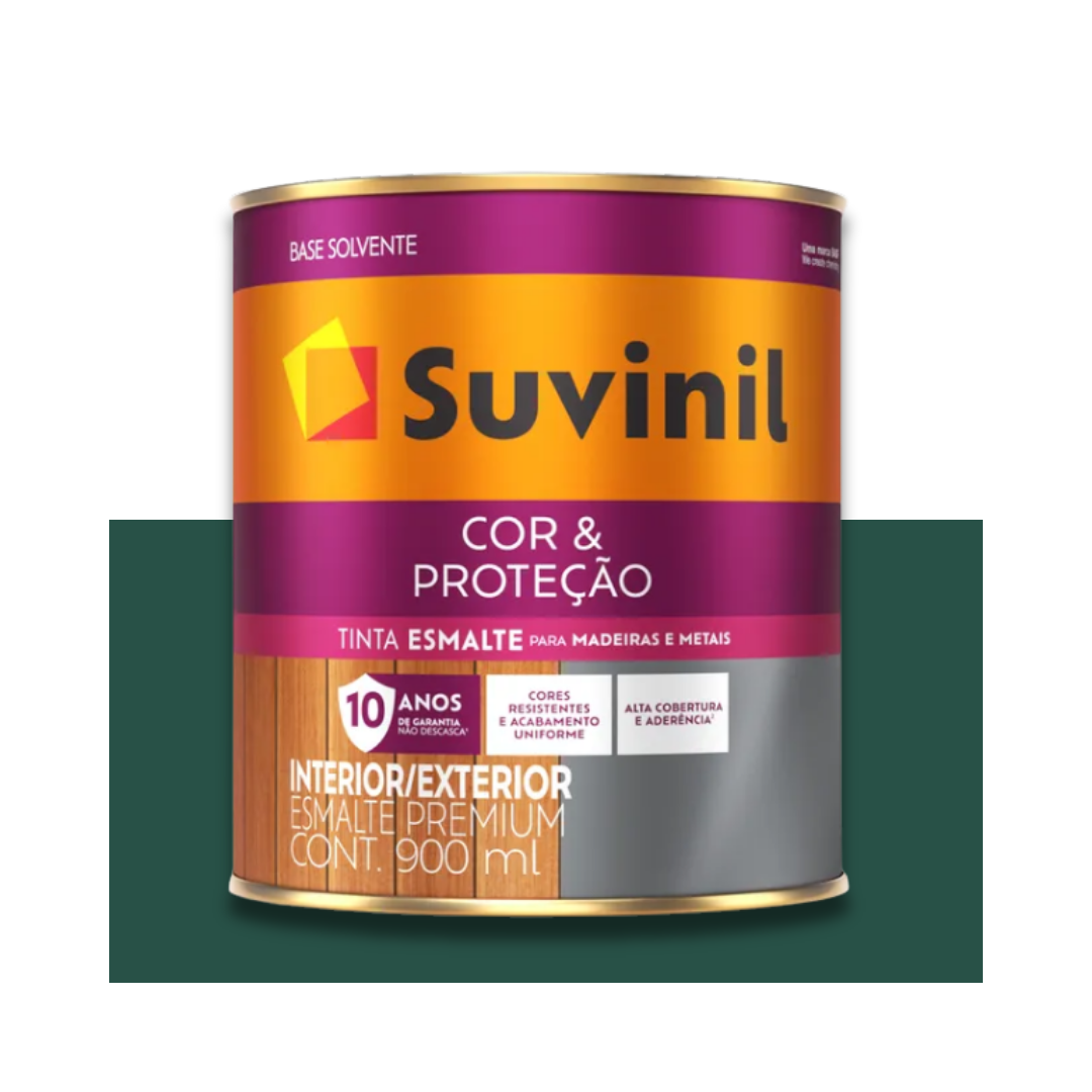 SUVINIL ESMALTE COR E PROTEÇÃO ACETINADO VERDE COLONIAL 900ML | Baratão ...