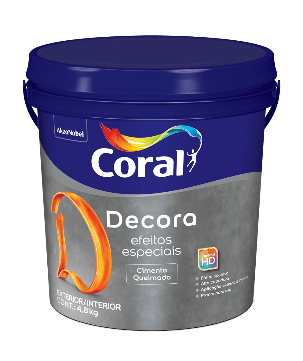 Efeito Coral Decora Cimento Queimado 4,8Kg