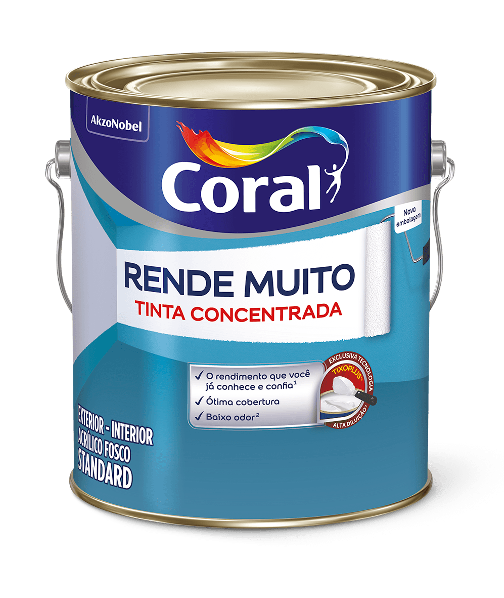 Tinta Coral Acrílico Fosco Rende Muito Branco Standard 3,6L