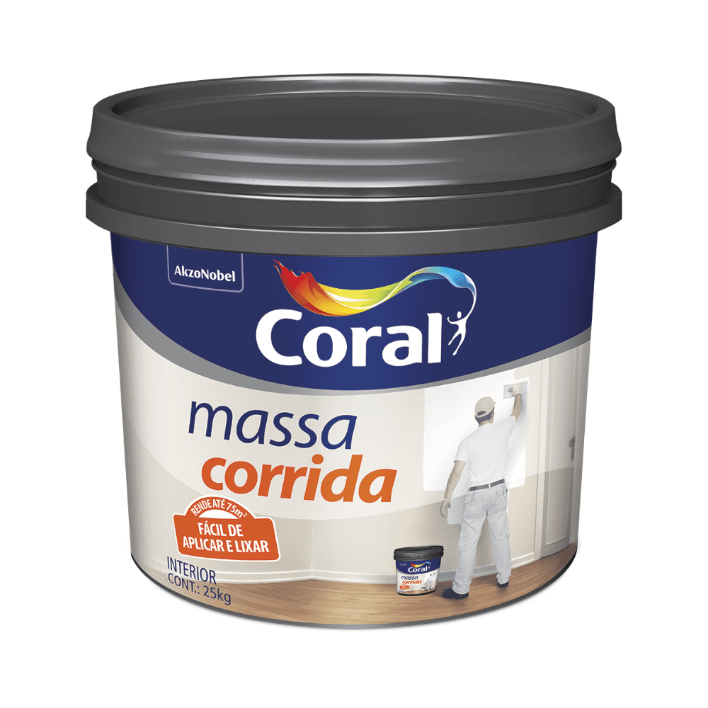 Massa Coral Corrida 25Kg Balde
