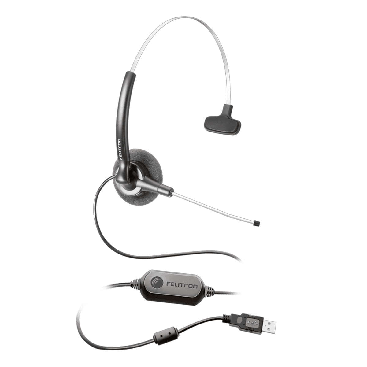 Headset Profissional USB Felitron - Stile Compact VoIP Slim | C&M Store