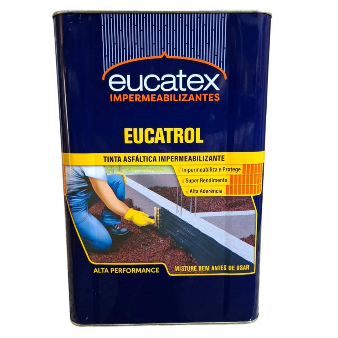 Impermeabilizante Asfáltico 18 Litros - EUCATEX - EUCATROL | CONSTRUTINTAS