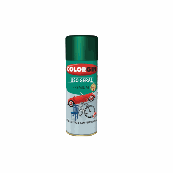 SPRAY USO GERAL PREMIUM VERDE COLORGIN | Couto Materiais