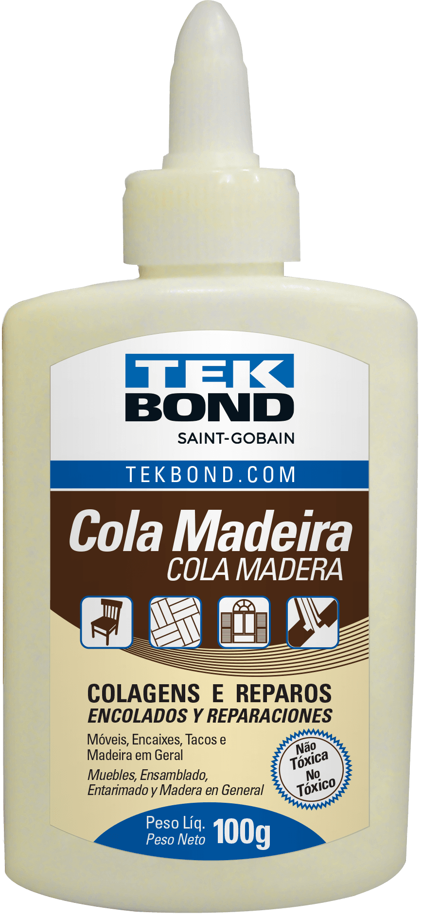COLA MADEIRA 100G TEKBOND | Couto Materiais