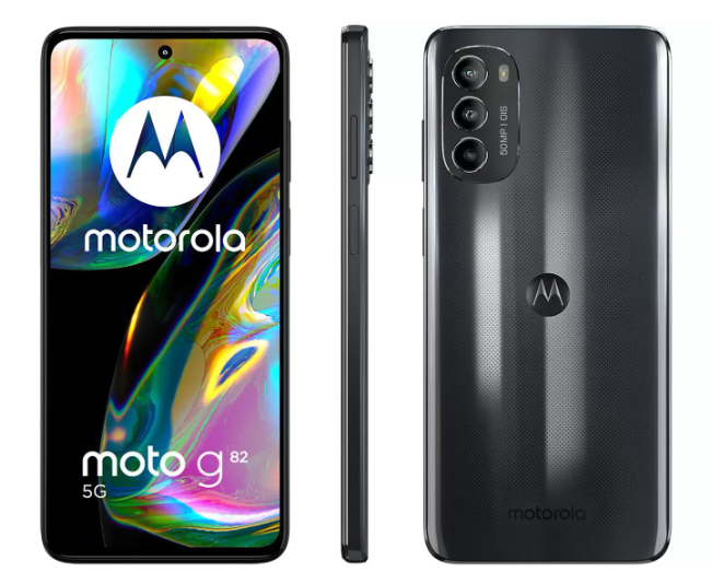 Motorola Moto G82 128GB 6GB RAM 5G - Preto | DISTRIBUIDORDECELULARES