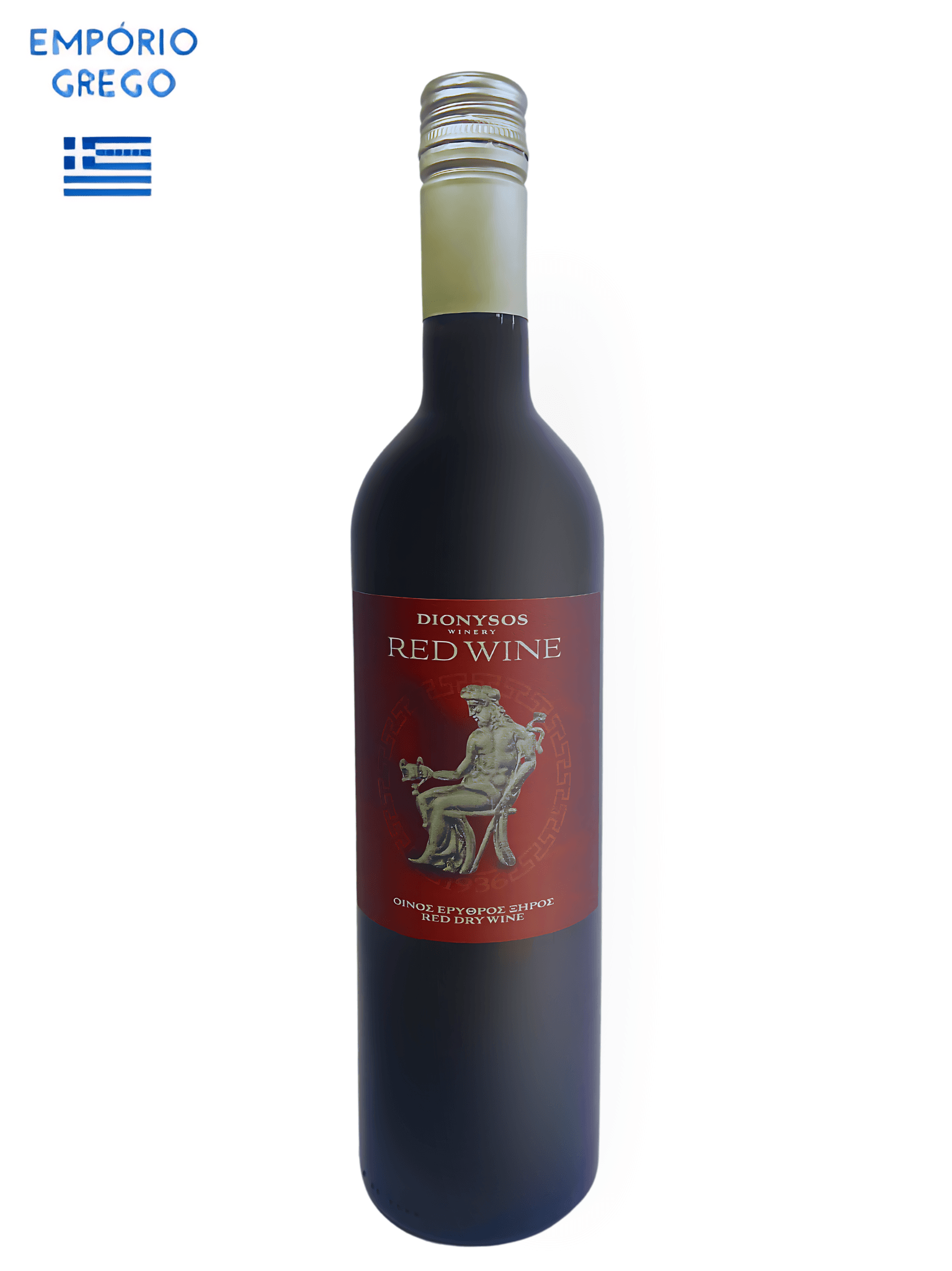 Vinho Dionysos Tinto Seco | Empório Grego