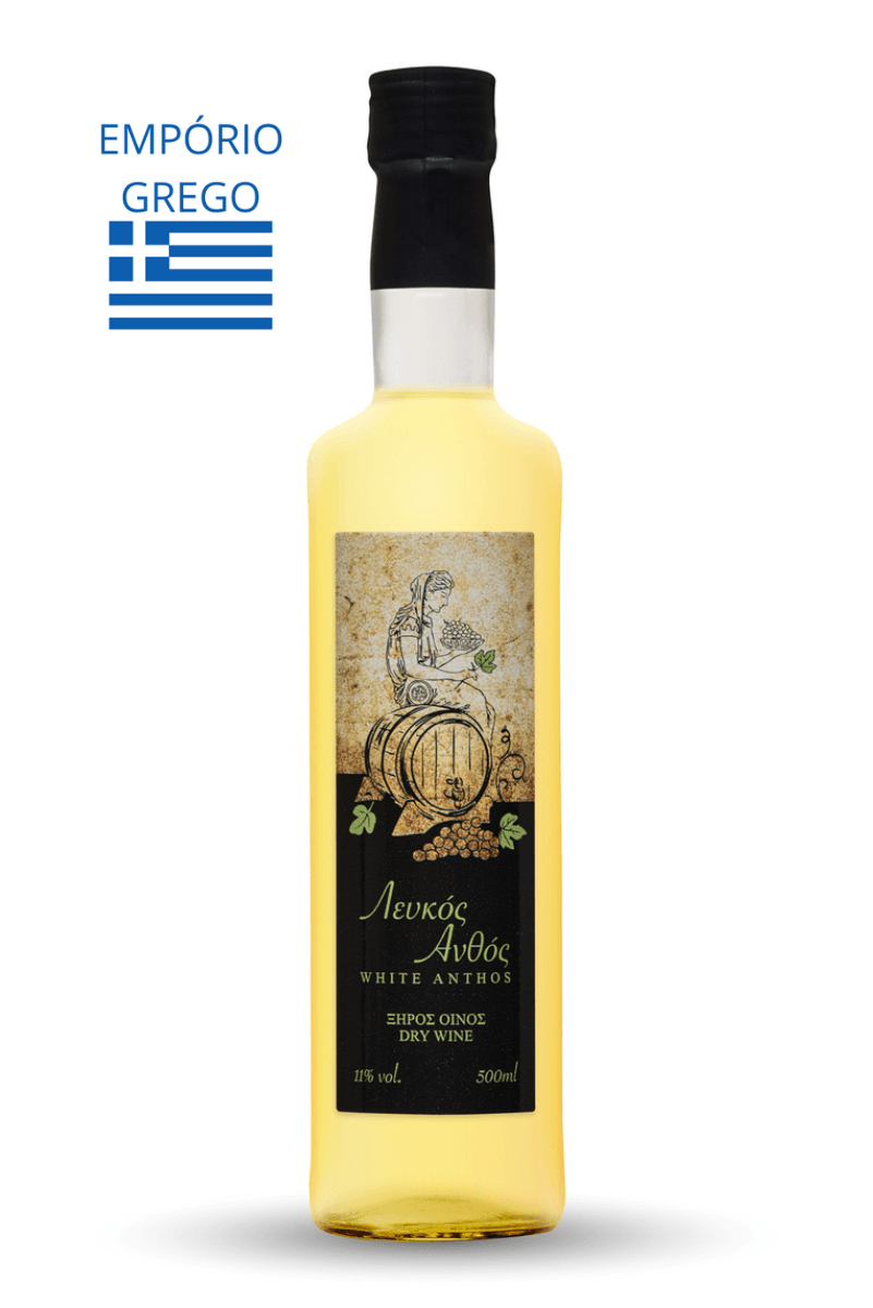 Vinho Branco Seco - White Anthos | Empório Grego