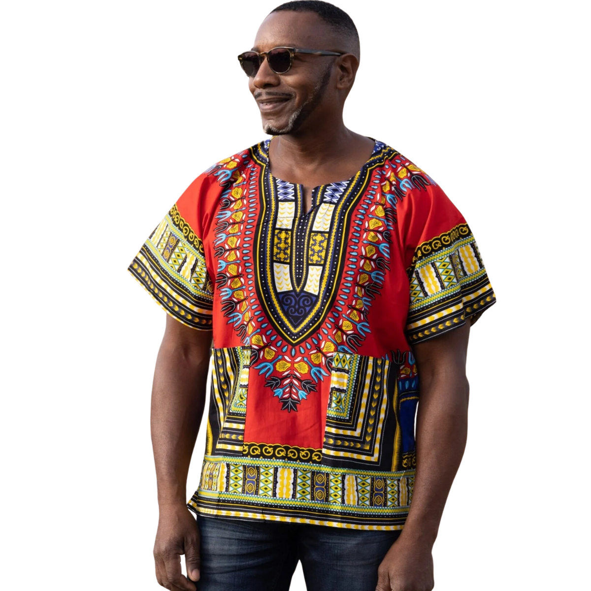 Bata Africana Dashiki Vermelha | Estilo Afro