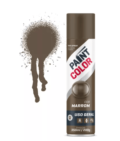 Tinta Paint Color 350ML Uso Geral Marrom 5510132 | FERTEK FERRAMENTAS