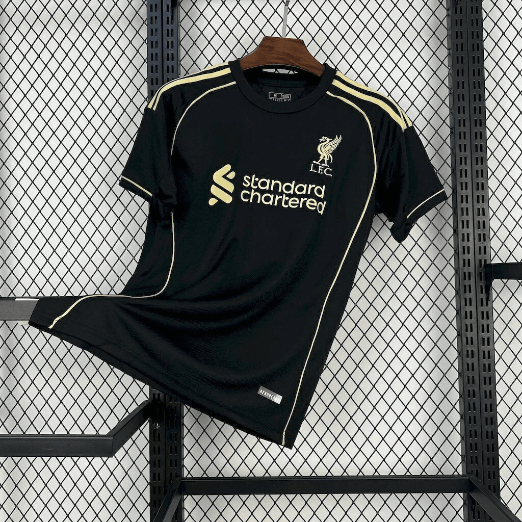 Camisa Liverpool Third III 25/26 - Preta - Torcedor Masculina | FUTCAMISA