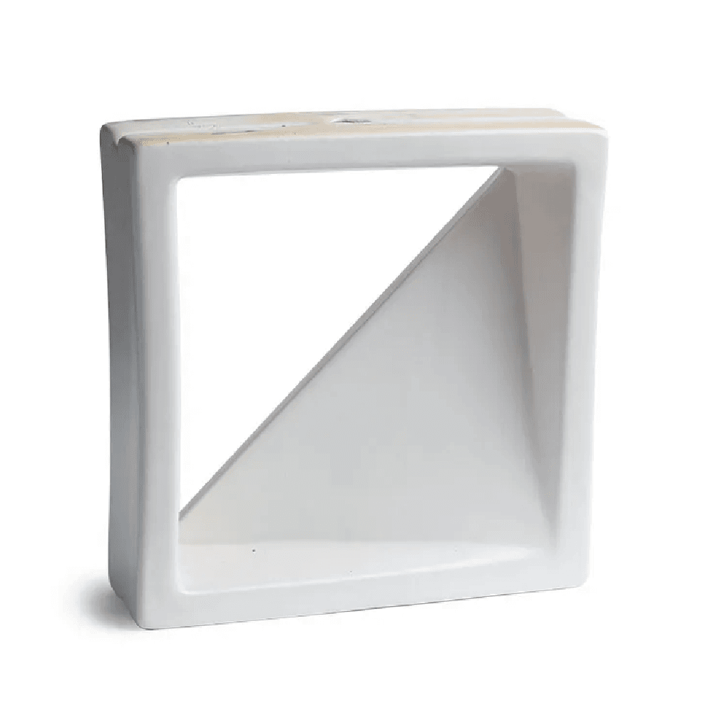 Cobogó Veneziana Simples - Branco Fosco- 25x25 cm | GLOBAL PEDRAS