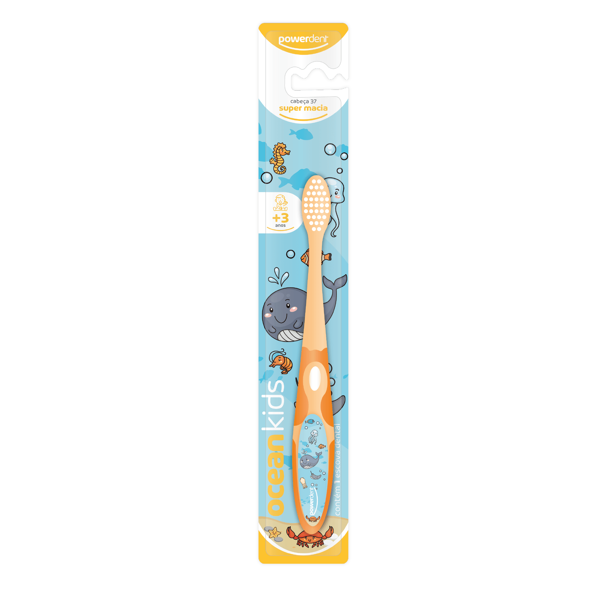 Escova De Dentes Infantil Ocean Kids | Powerdent Profissional