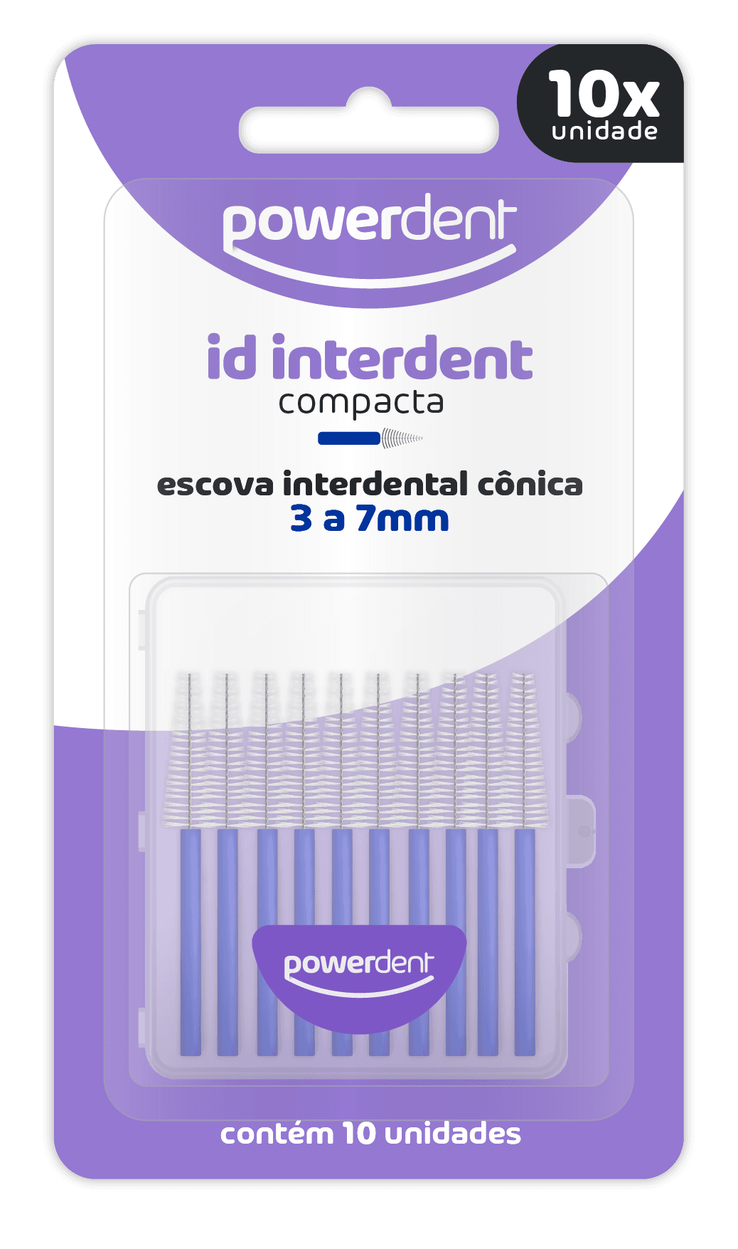 Escova Interdental Cônica 3 a 7mm | Powerdent Profissional