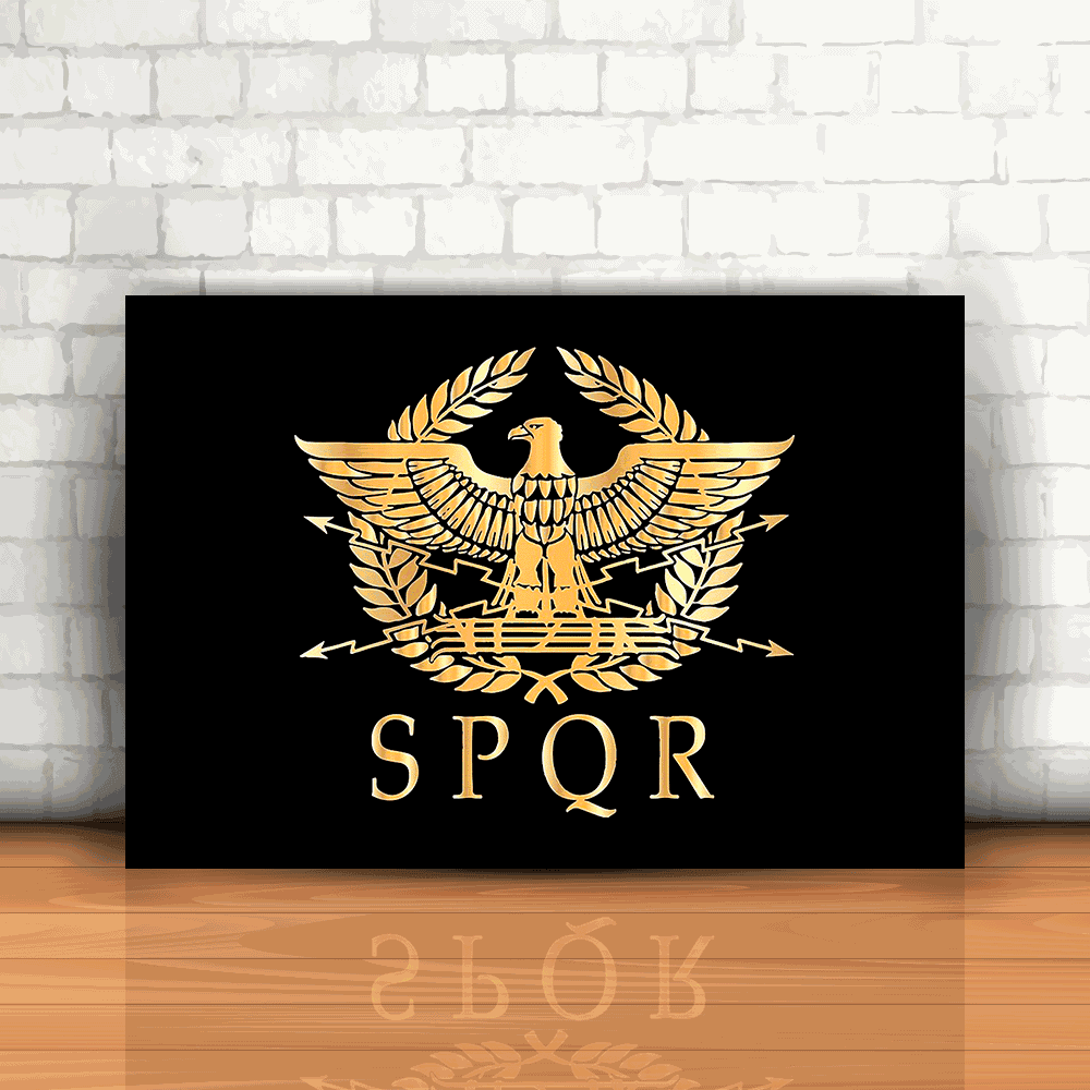 Placa Decorativa - O Senado e o Povo Romano | Inter Adesivos Decorativos