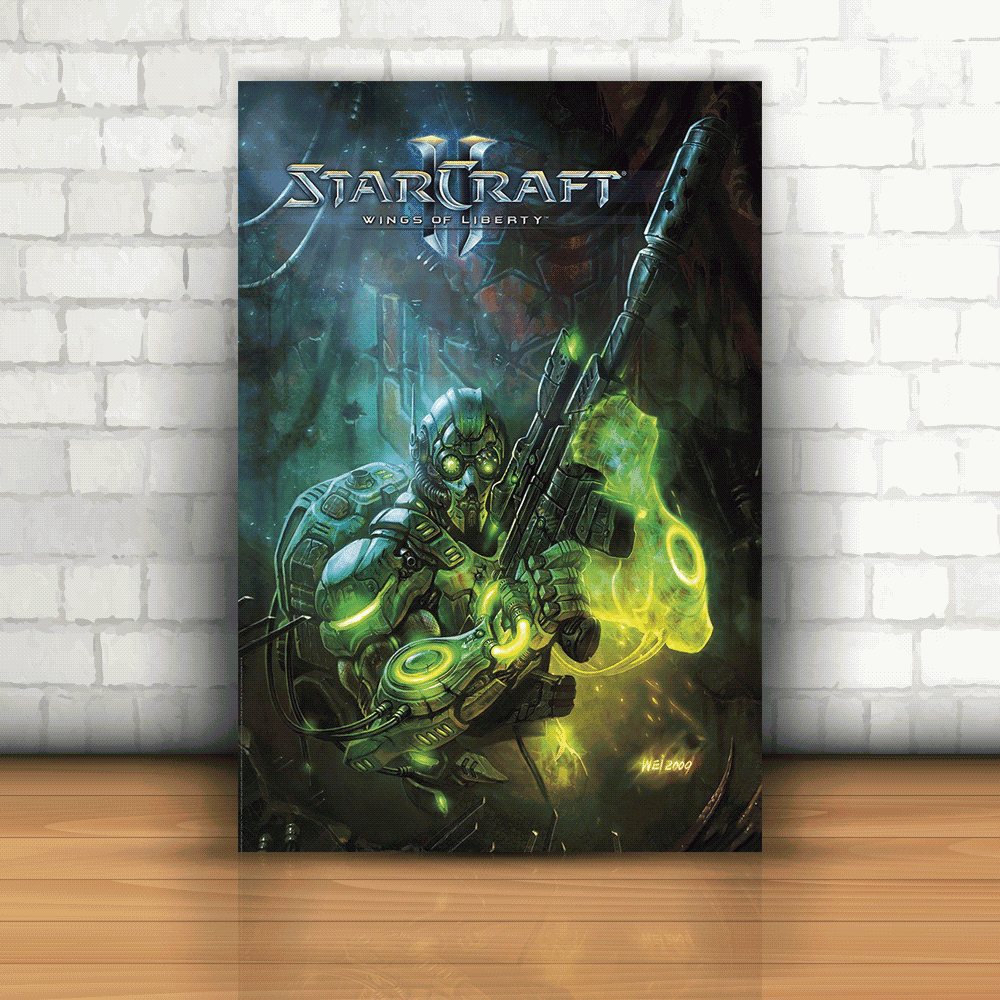 Placa Decorativa - StarCraft 2 | Inter Adesivos Decorativos