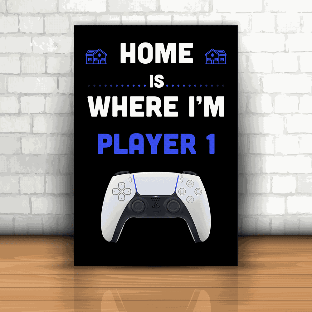 Placa Decorativa - Player 1 | Inter Adesivos Decorativos