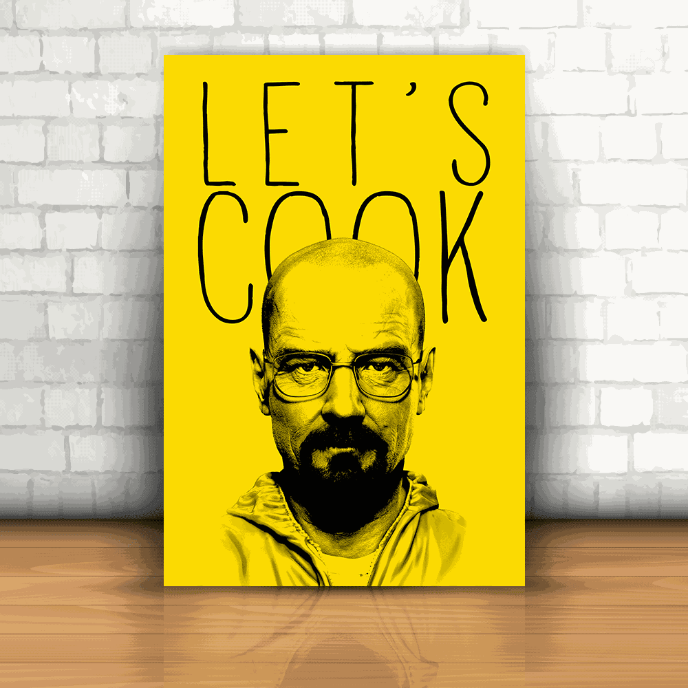 Placa Decorativa - Let's Cook | Inter Adesivos Decorativos