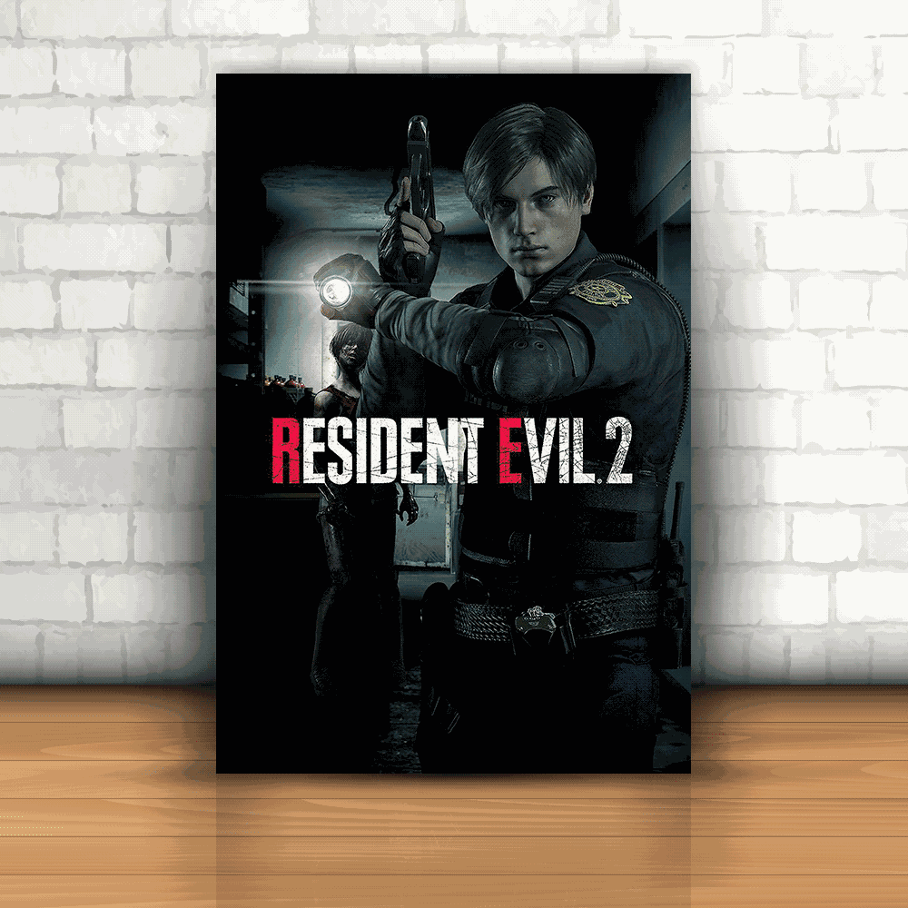 Placa Decorativa - Resident Evil 2 | Inter Adesivos Decorativos