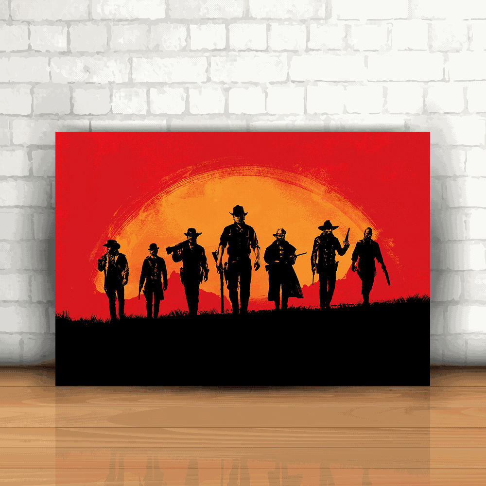 Placa Decorativa - Red Dead Redemption 2 Mod. 05 | Inter Adesivos ...