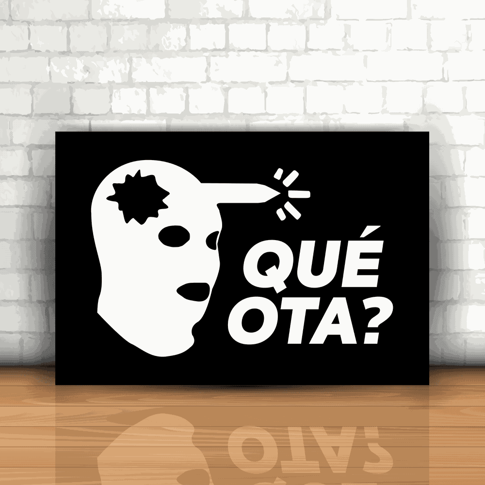 Placa Decorativa - Counter Strike - Qué Ota? | Inter Adesivos Decorativos