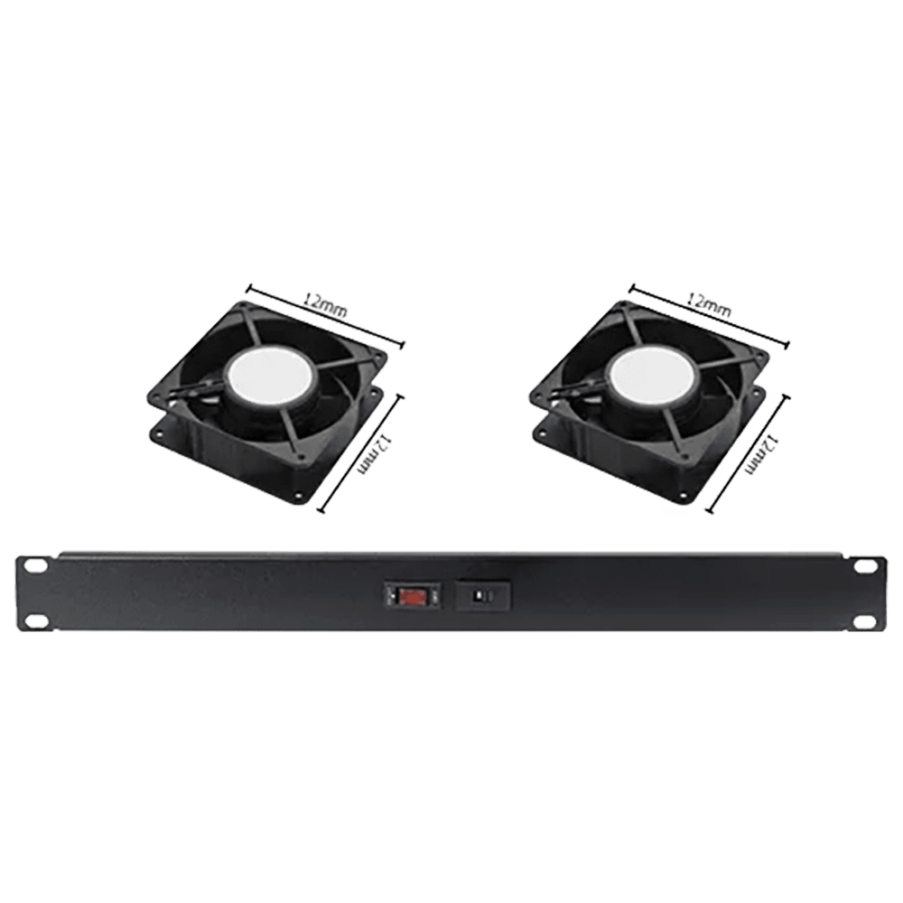 Kit de Ventilação Level One com 2 ventiladores para Rack 1U x 19 ...