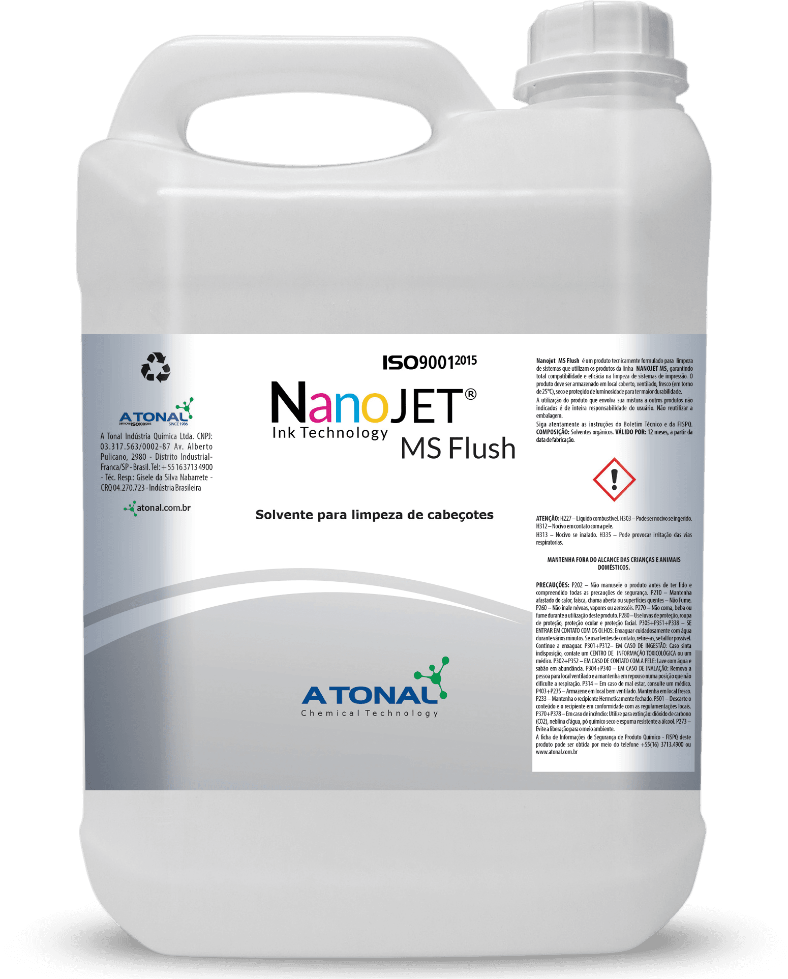 LÍQUIDO DE LIMPEZA NanoJet MS-7 - FLUSH 5L | Loja NanoJet