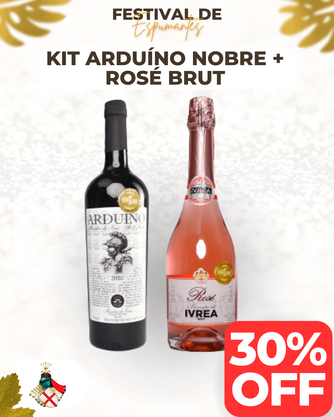 Kit Arduino Nobre + Espumante Rosé Brut | VINÍCOLA MARCHESE DI IVREA