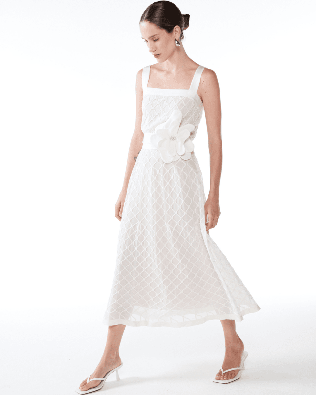 vestido Lídia Off White | Maria Pavan