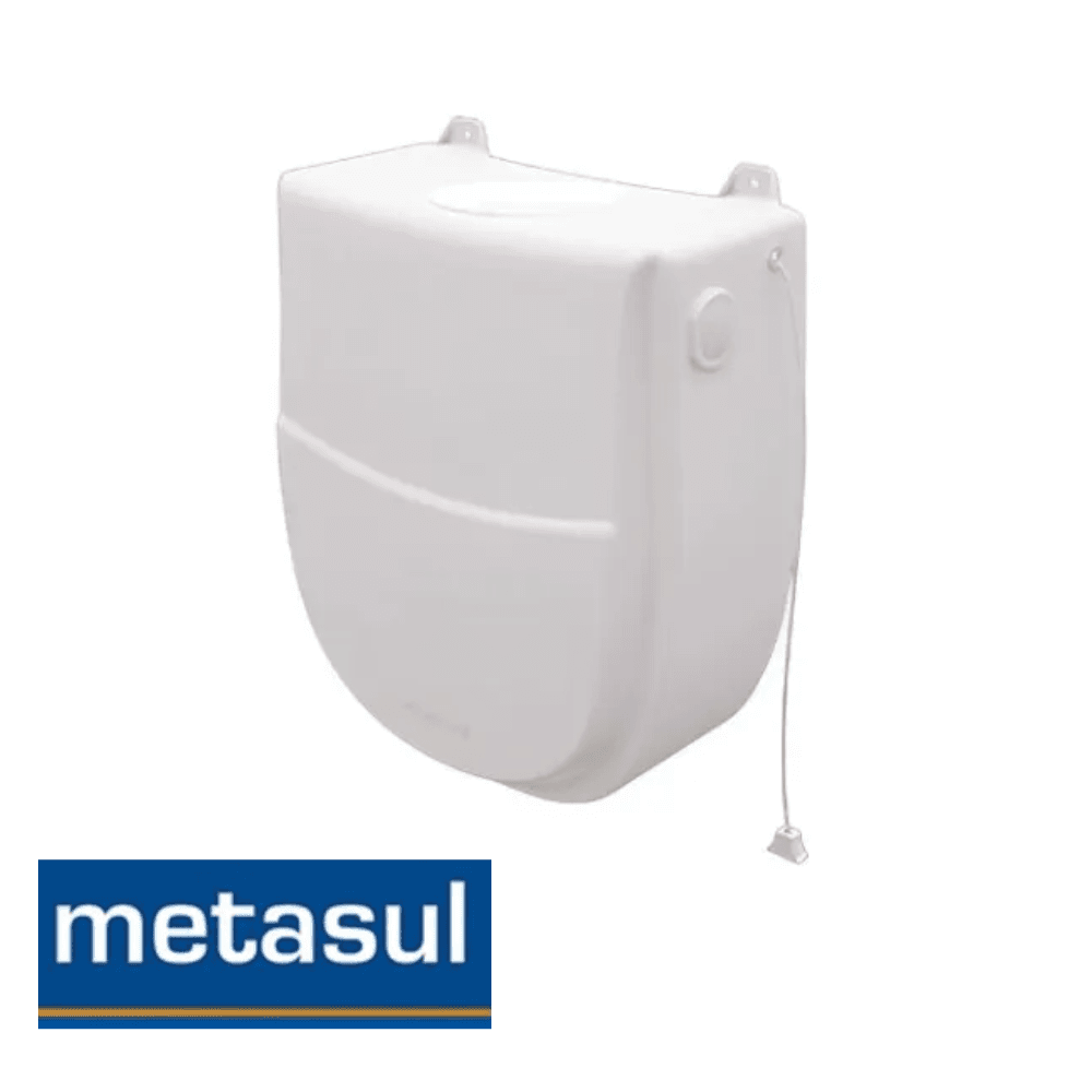 Caixa Descarga Plástica Branco 9L Inova - Metasul | Rede Construir Milmart