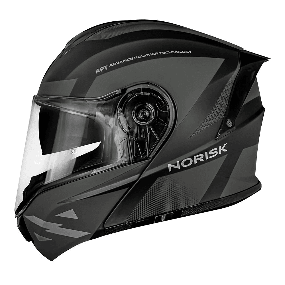 Capacete Norisk Motion Defender - Titanium Preto Moto One