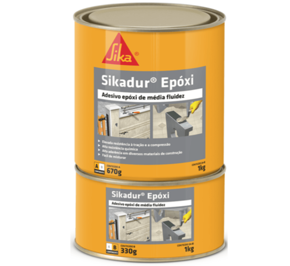 Sikadur Epóxi Sika A+B - 1kg | NetKoll