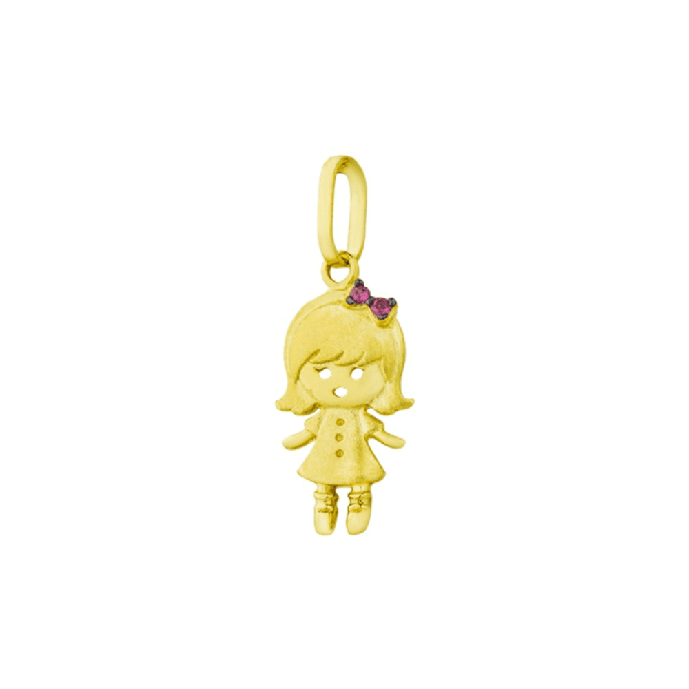 Pingente Menina em Ouro 18k | NORTHOFF - Sonhos em Ouro 18k!