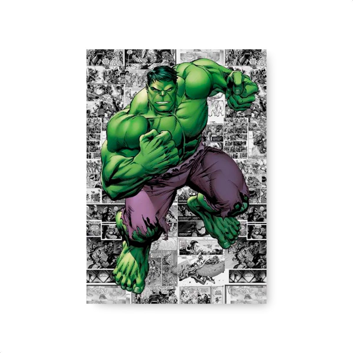 Capa Painel Retangular Sublimado Tema Hulk 421 | Painel Festivo
