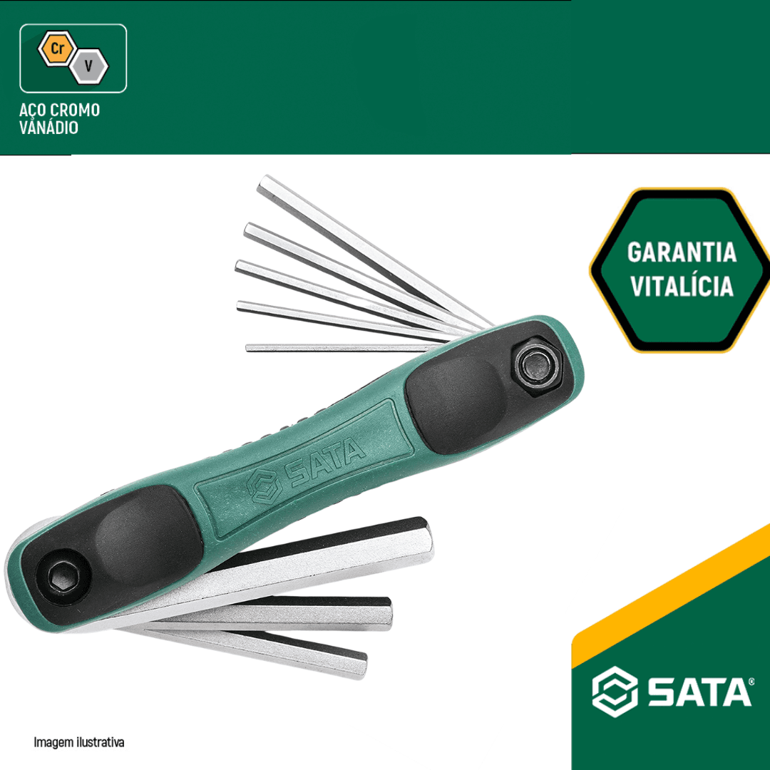 Jogo De Chave Allen Canivete 1,5 à 8mm 8 Peças Da Sata | Palma ...