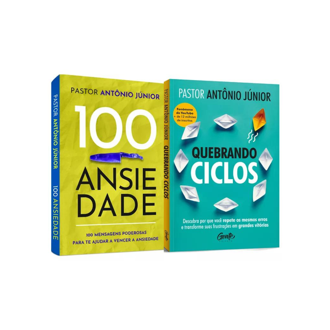Livro 100 ansiedade + Livro Quebrando Ciclos | Presente Cristão