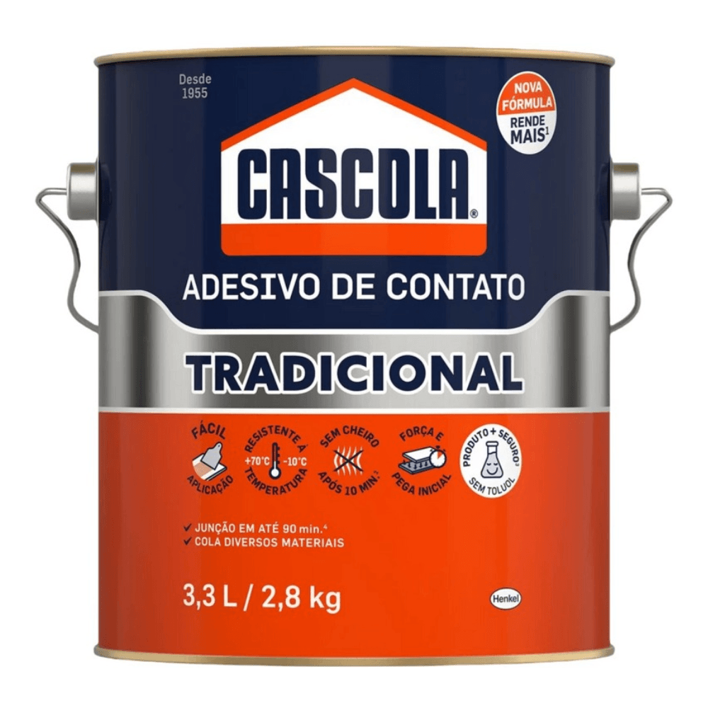Cola de Contato S/Toluol Cascola - 2,8Kg | Protetintas