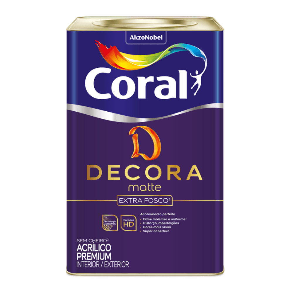Acrílico Decora Matte Fosco Cores - 16L | Protetintas