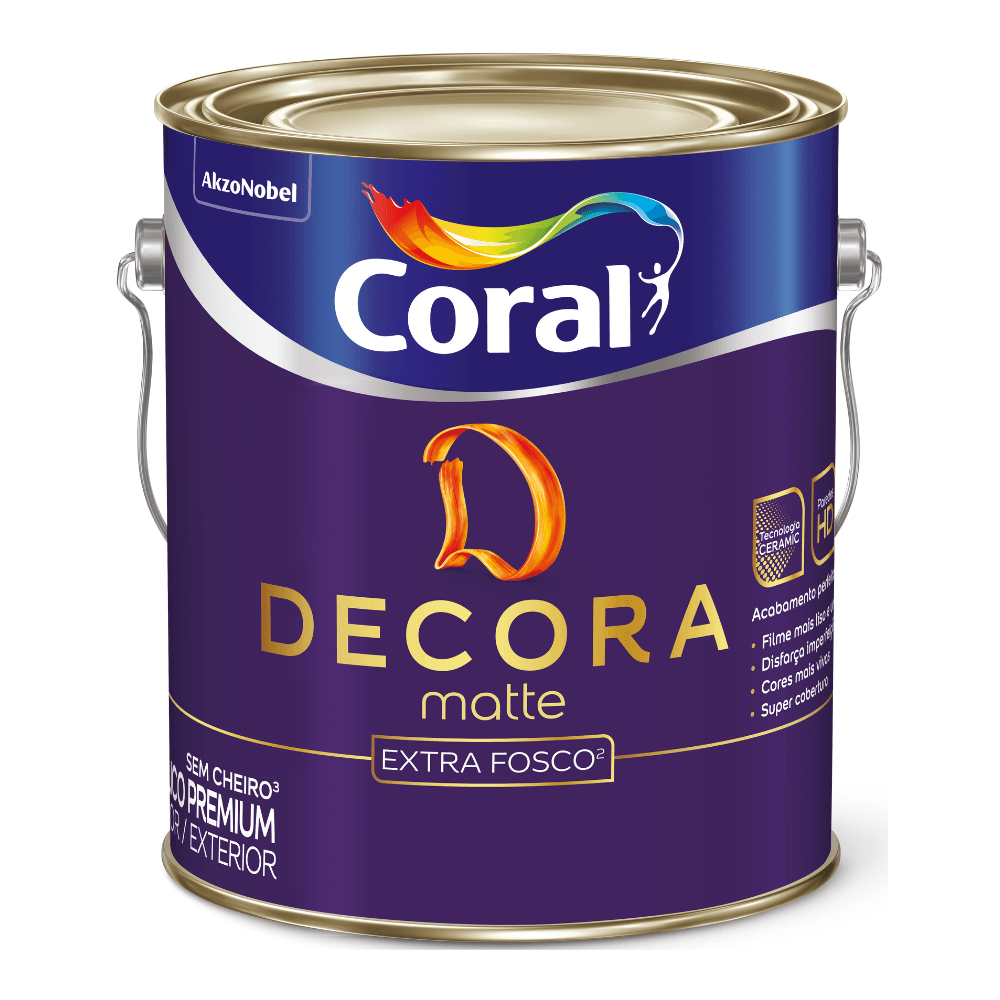 Acrílico Decora Matte Branco Neve Fosco - 3,6L | Protetintas