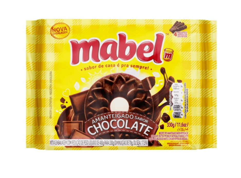 Biscoito Amanteigado Chocolate Mabel 330g | Day 2 Day