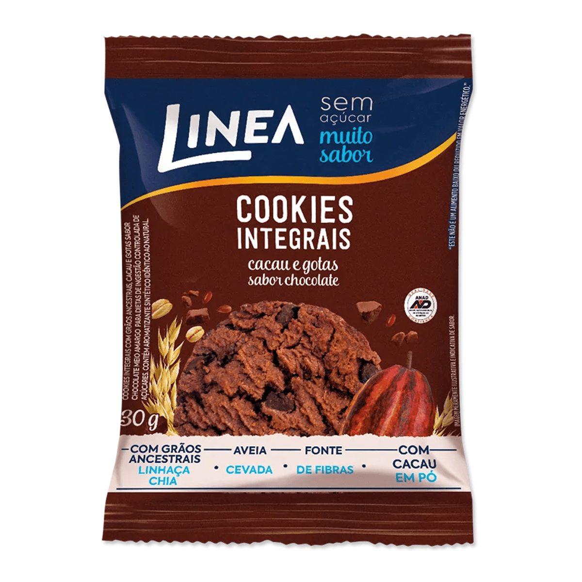Cookie Integral Linea Cacau Com Gotas De Chocolate 30g | Day 2 Day