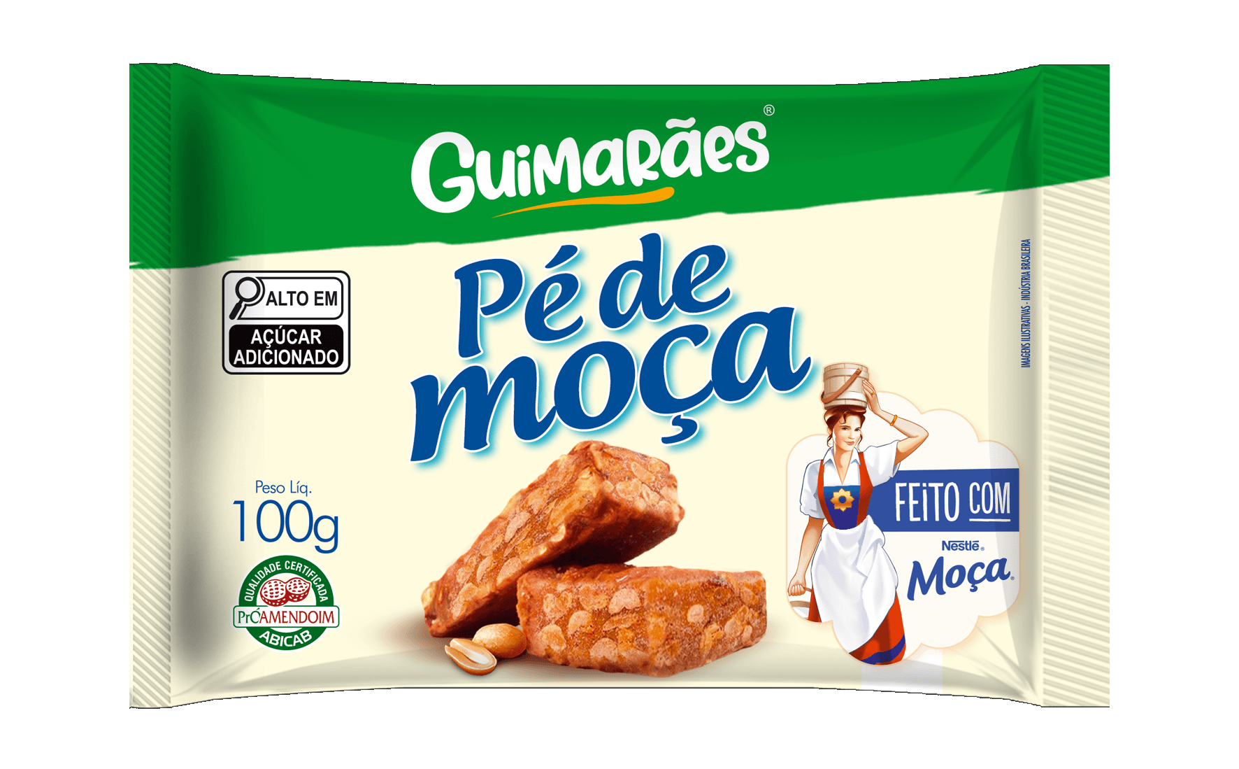 Pé de Moça Feito com Moça100g | Guimarães Alimentos