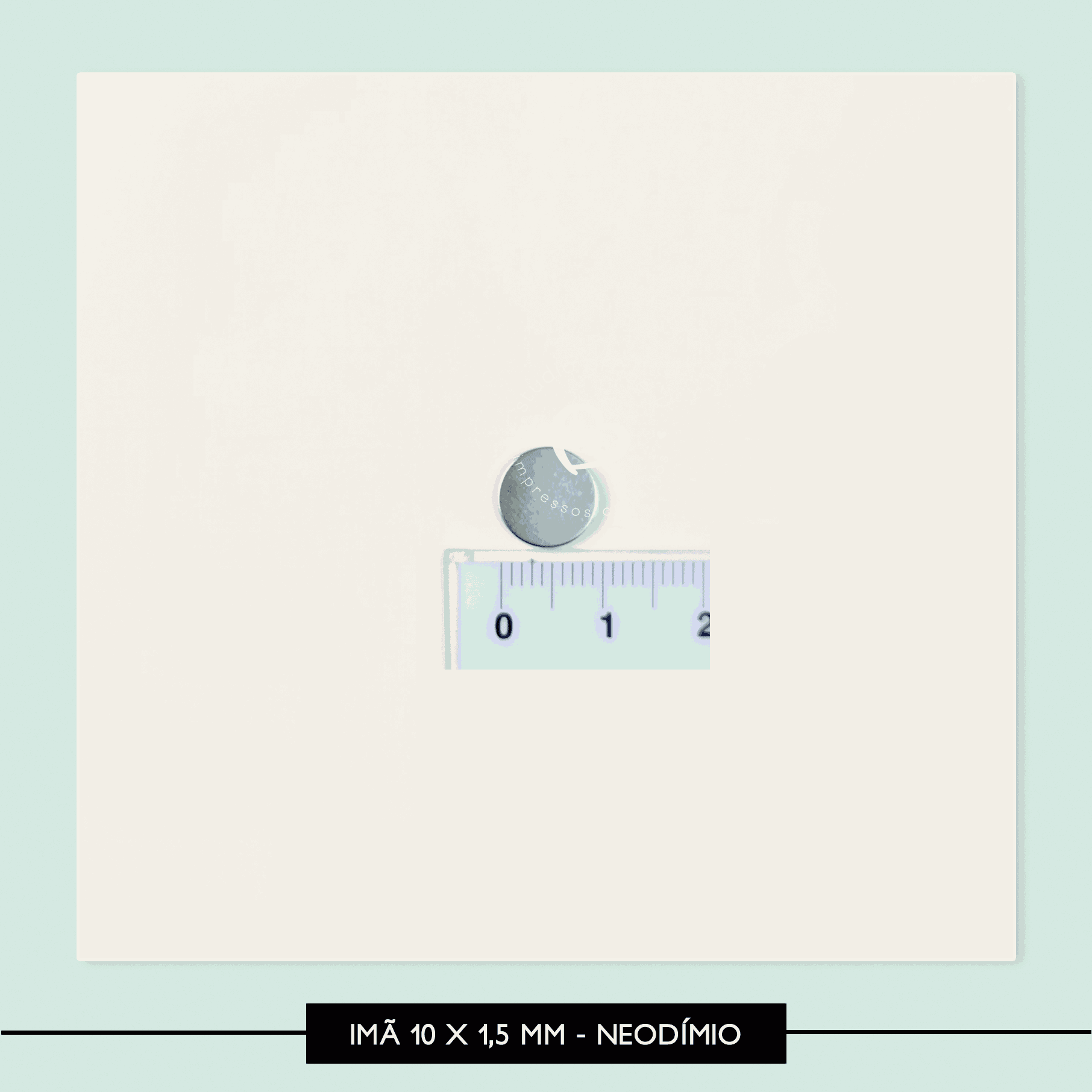 Imã 10 x 1,5 mm - neodímio | Studio Office K