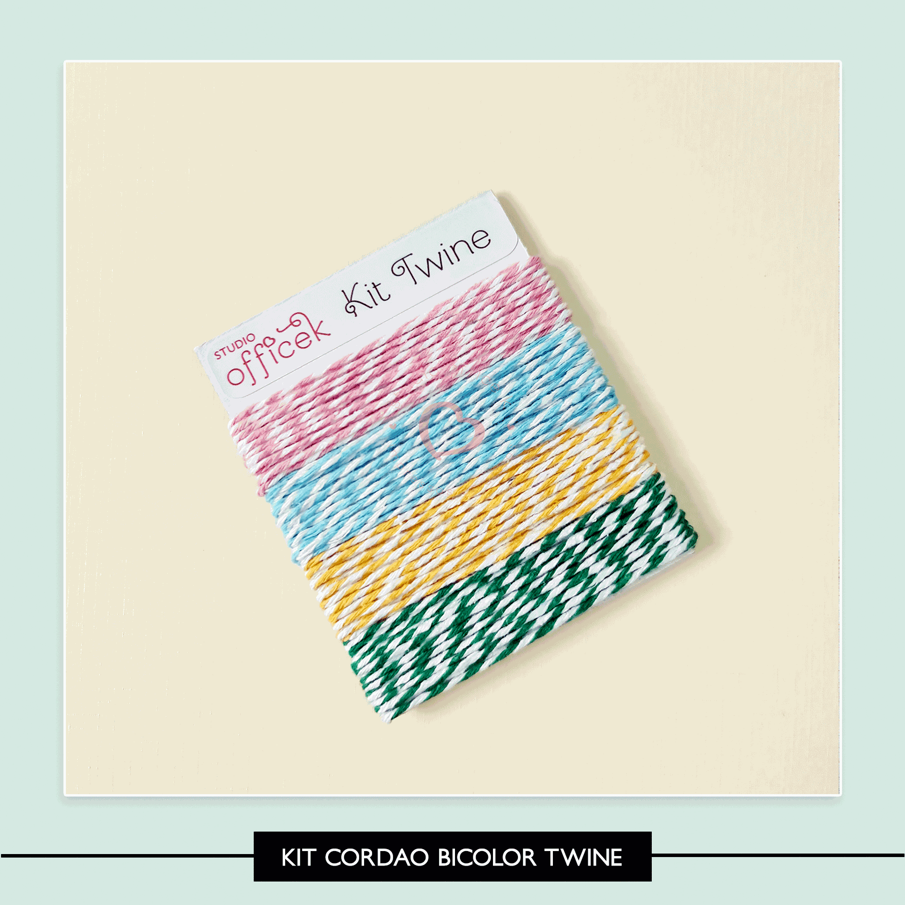 KIT Cordão Bicolor - Twine | Studio Office K