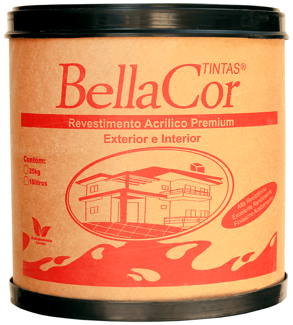 Textura lisa branco - Barrica com 25kg - BellaCor | Tintavel