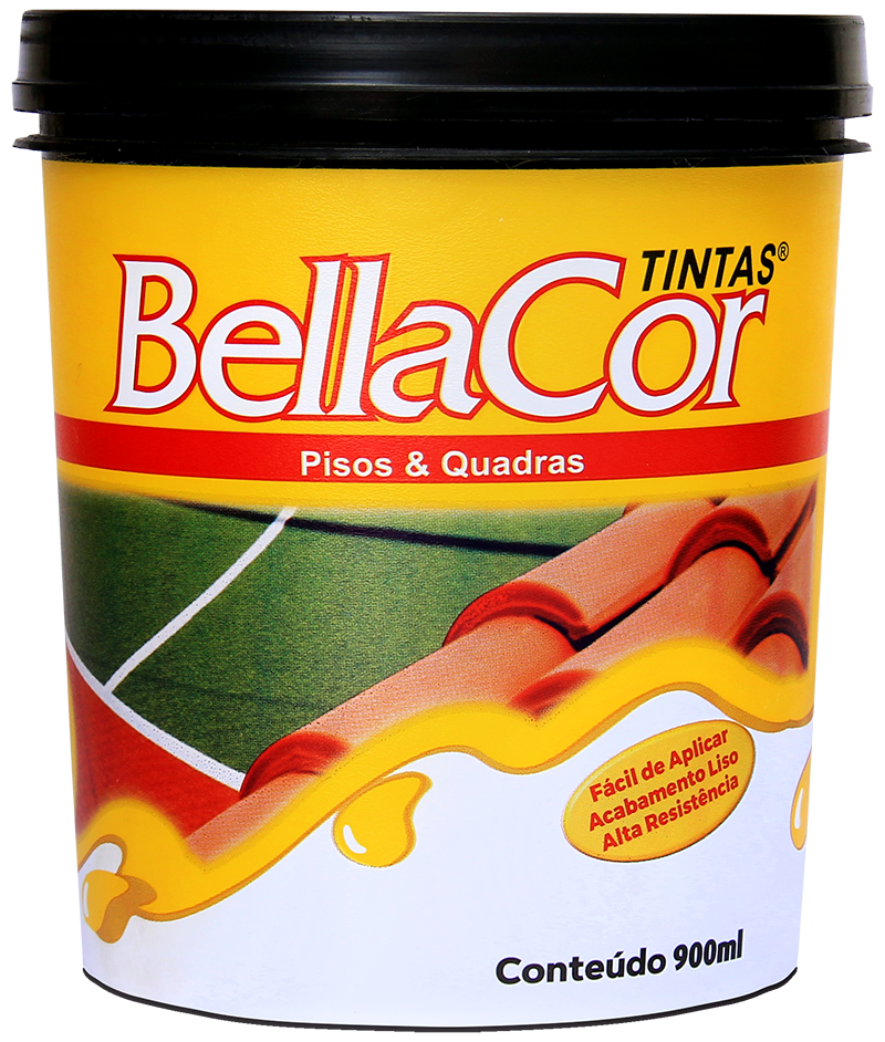 Tinta piso premium semi-brilho vermelho segurança - 0,9L - BellaCor ...