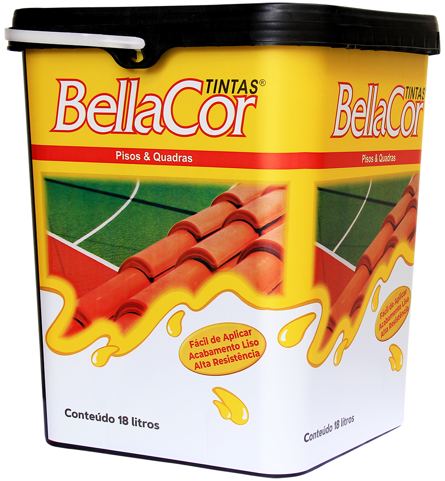 Resina para piso drenante cor grafite preto 18L - BellaCor | Tintavel