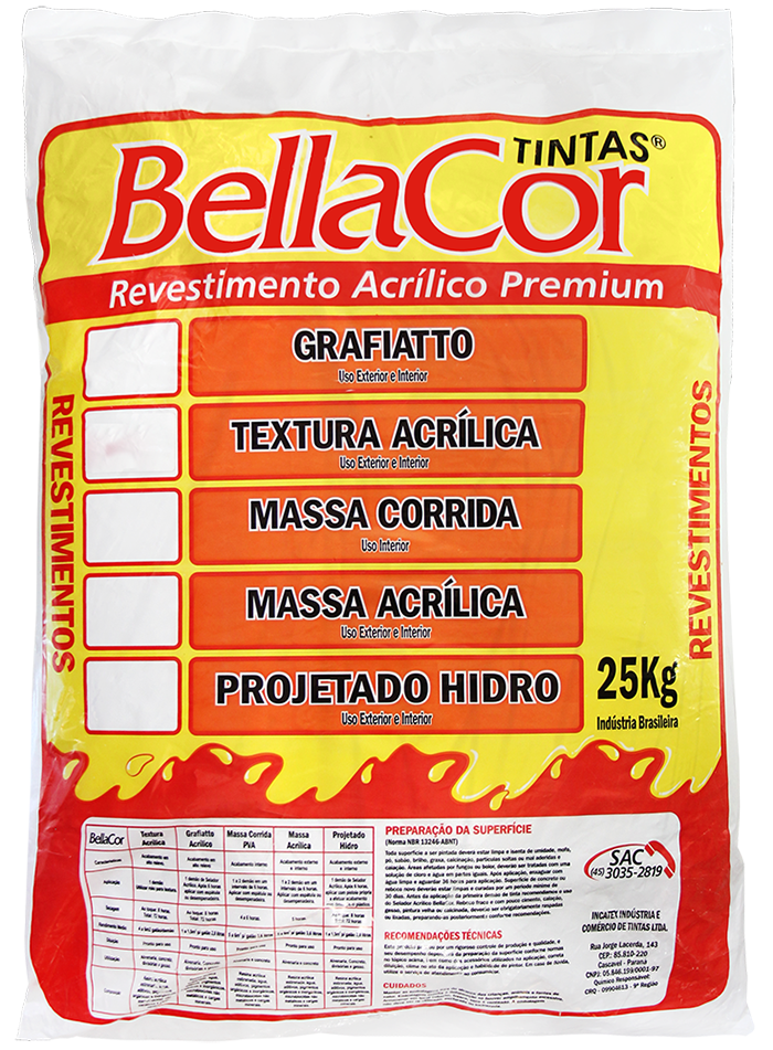 Textura hidro cor gelo - Refil 25kg - BellaCor | Tintavel