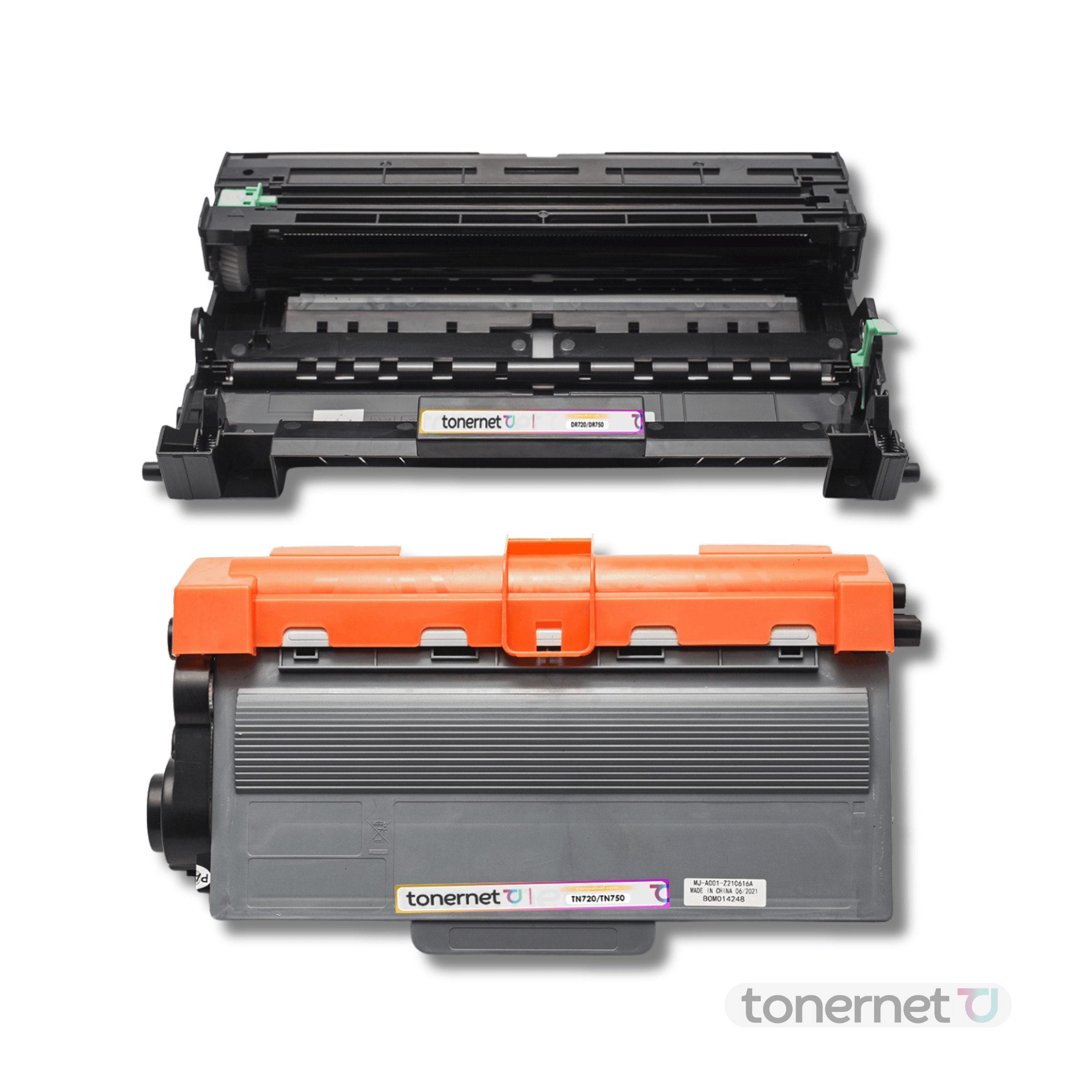 Kit Toner TN750 + Cilindro DR720 Compatível Brother TN3382 TN720 Mfc ...