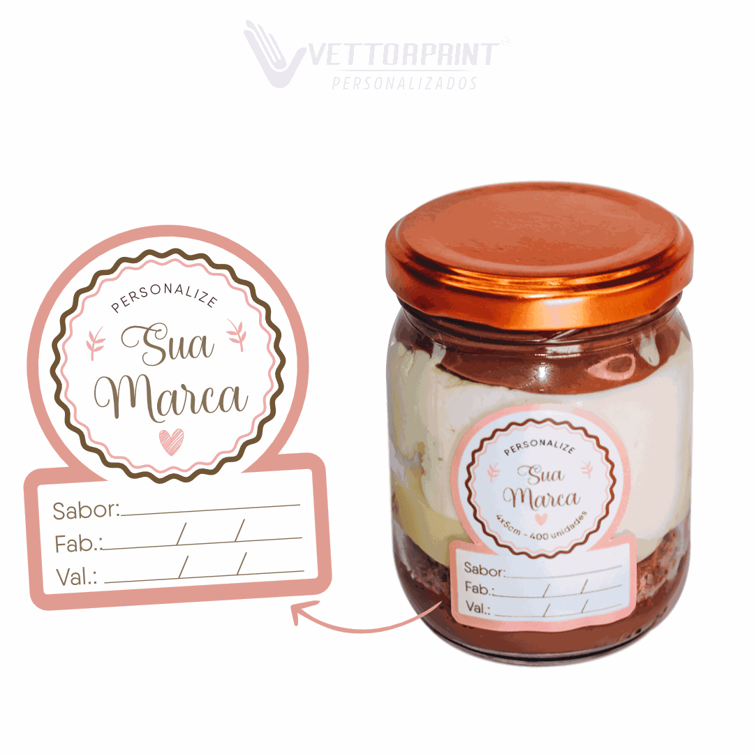 Adesivo Sabor e Validade Personalizado | VettorPrint